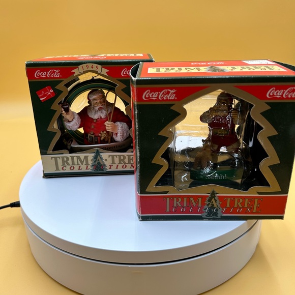 Coca Cola | Holiday | Coca Cola Trim A Tree Santa Christmas Ornaments ...